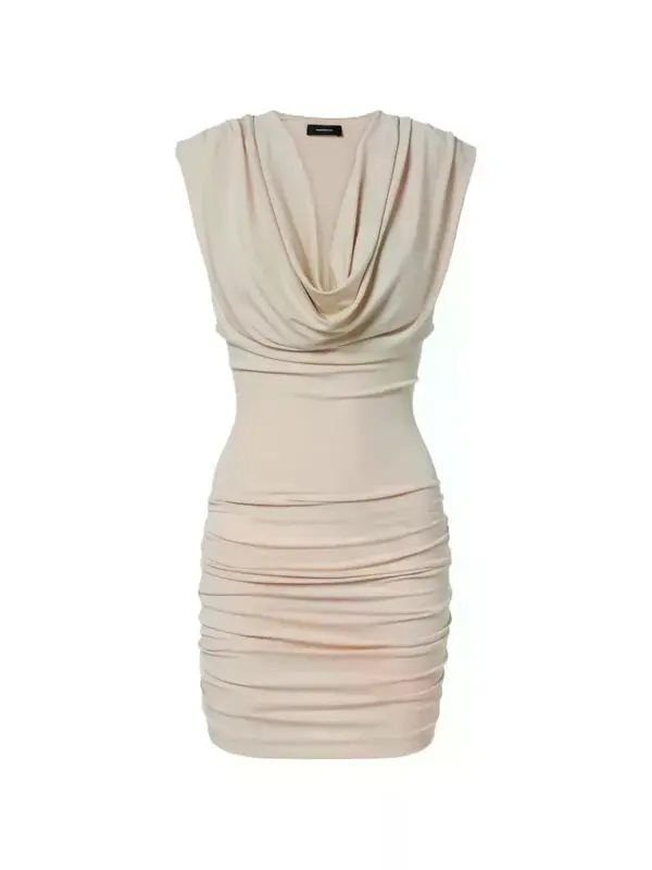 Wardrobe.NYC Matte Ruched Mini Dress