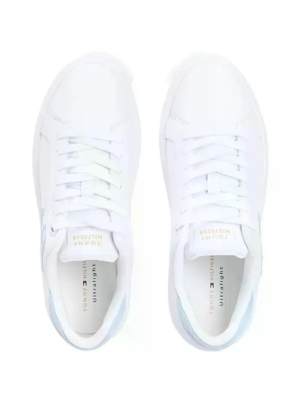 Tommy Hilfiger Embroidered Logo Sneakers - White