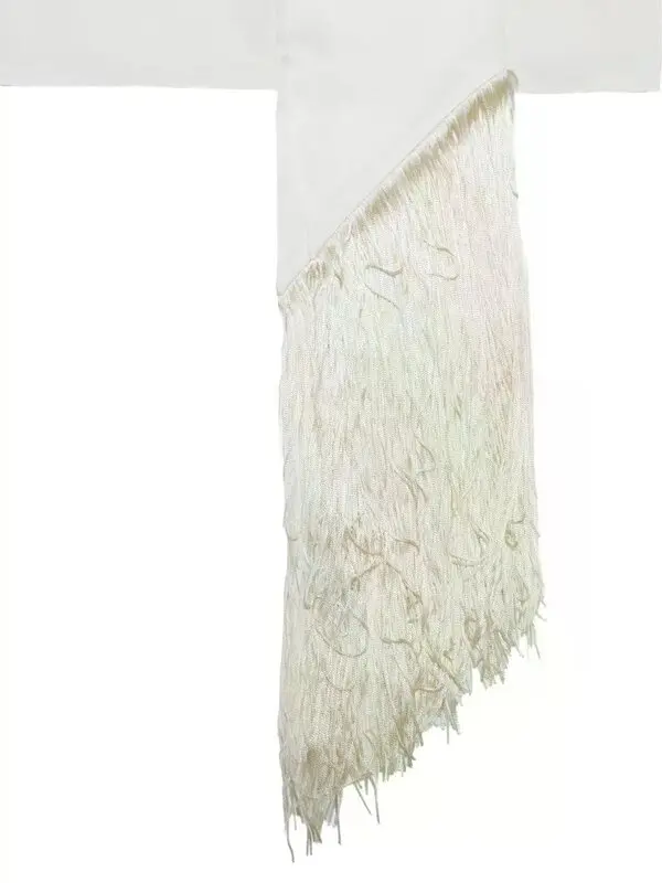 TALLER MARMO Astor One-shoulder Top With Fringe Detail