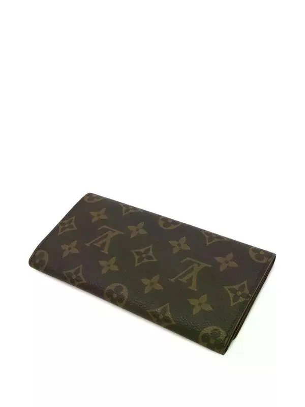 LOUIS VUITTON 1992 Monogram Porte Yen 3 Cartes Credit Wallet Long Wallets