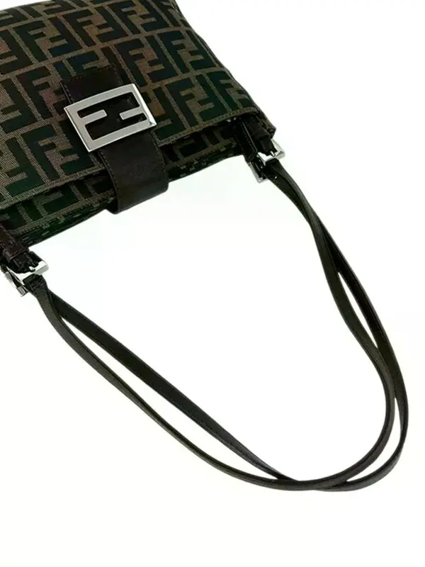 Fendi 1990-2000 Zucca Canvas Shoulder Bag