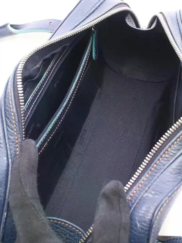 Loewe 2000s Senda Buckled Leather Handbag