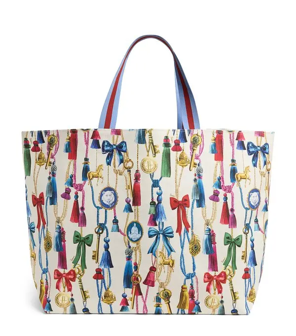 Harrods Large Tassel Tote Bag