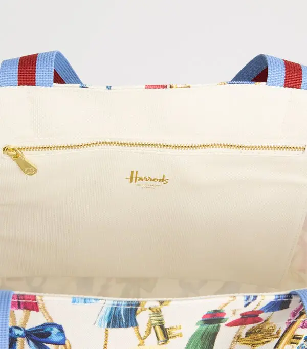 Harrods Large Tassel Tote Bag