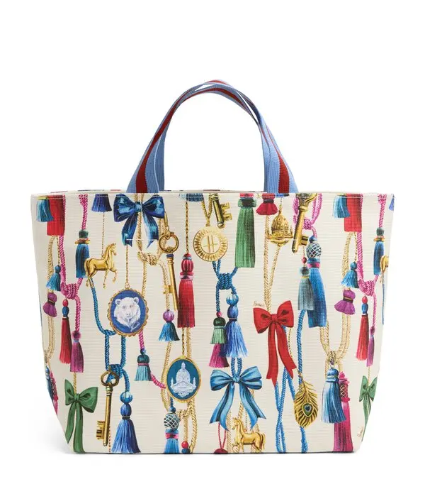 Harrods Small Tassel Tote Bag