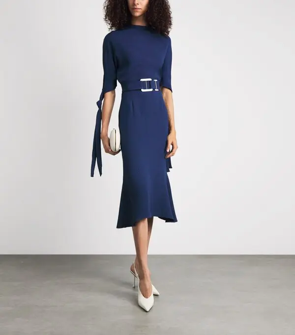 EDELINE LEE Belted Midi Dress