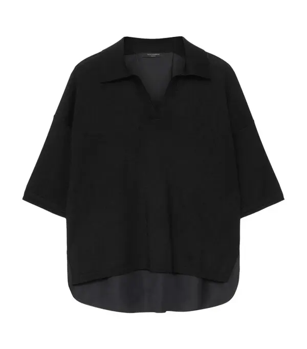 ALLSAINTS Wool Bern Polo Shirt