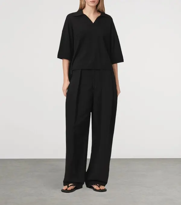 ALLSAINTS Wool Bern Polo Shirt