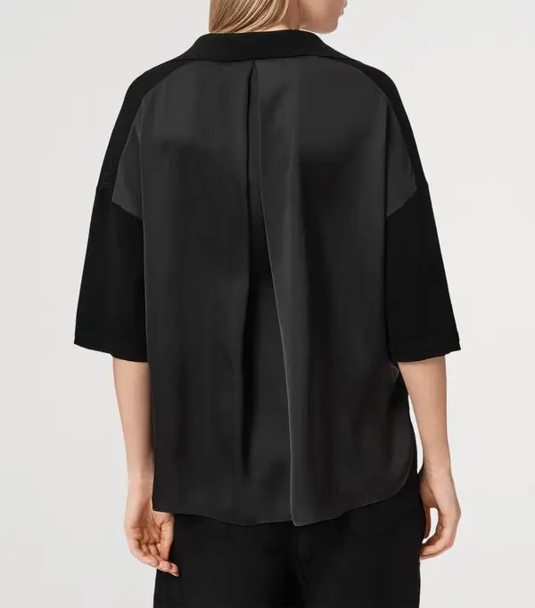 ALLSAINTS Wool Bern Polo Shirt