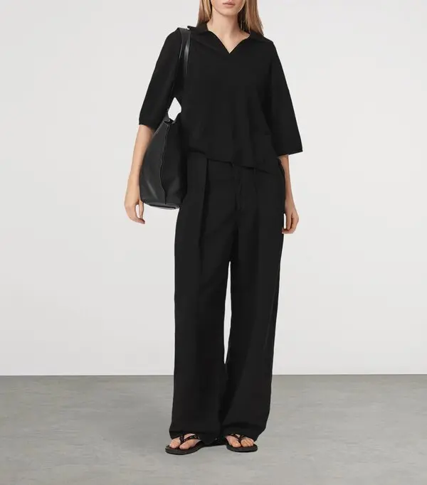 ALLSAINTS Wool Bern Polo Shirt