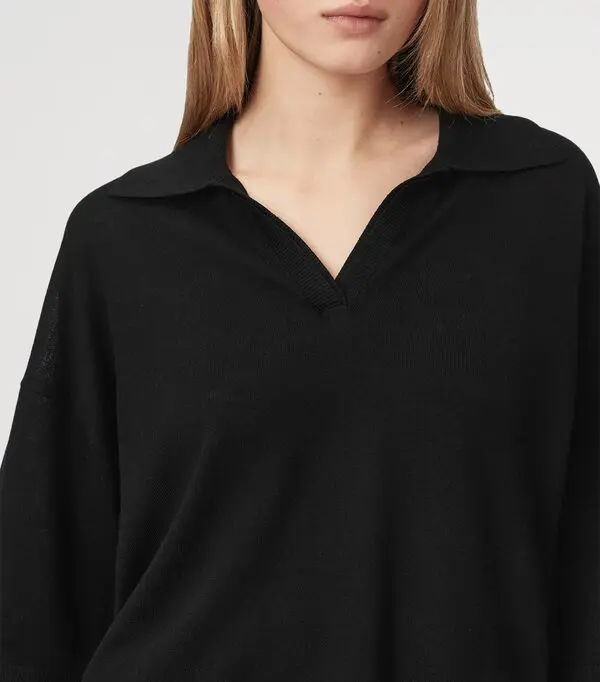 ALLSAINTS Wool Bern Polo Shirt