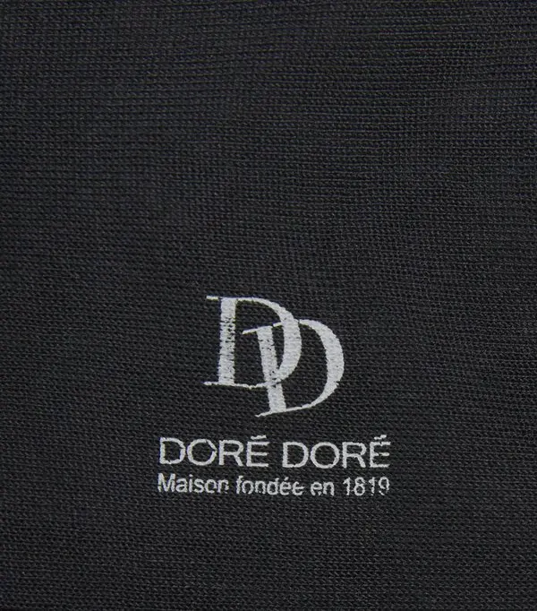 DORE DORE Silk Dress Socks - Navy