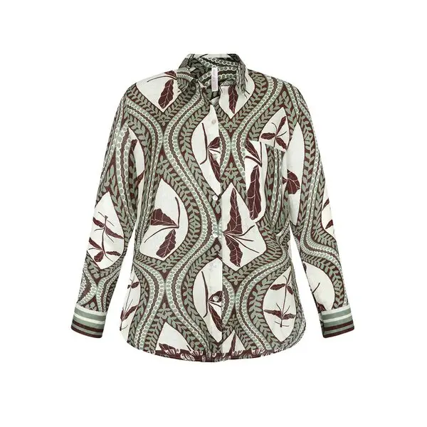 AGUACLARA Bedouine Printed Linen Shirt
