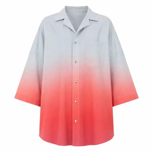 MYSIMPLICATED Gradient Fade Short Sleeve Shirt