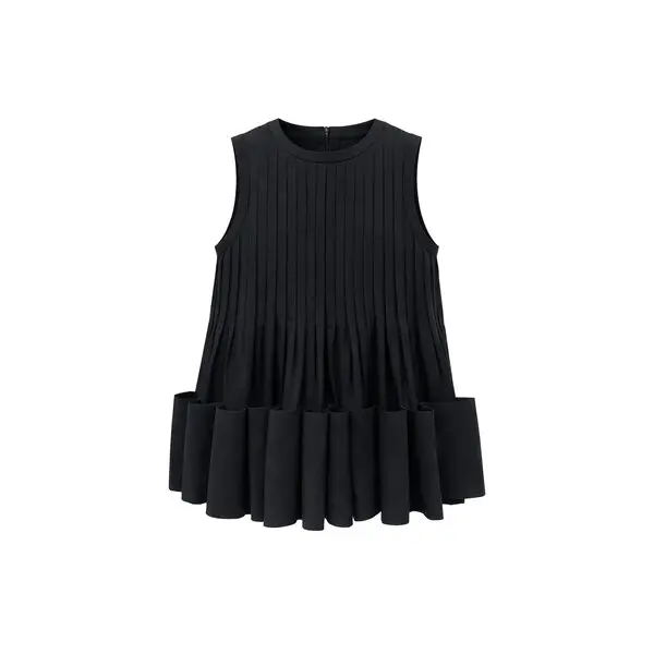 MUTE BY JL Pintuck Volume Top