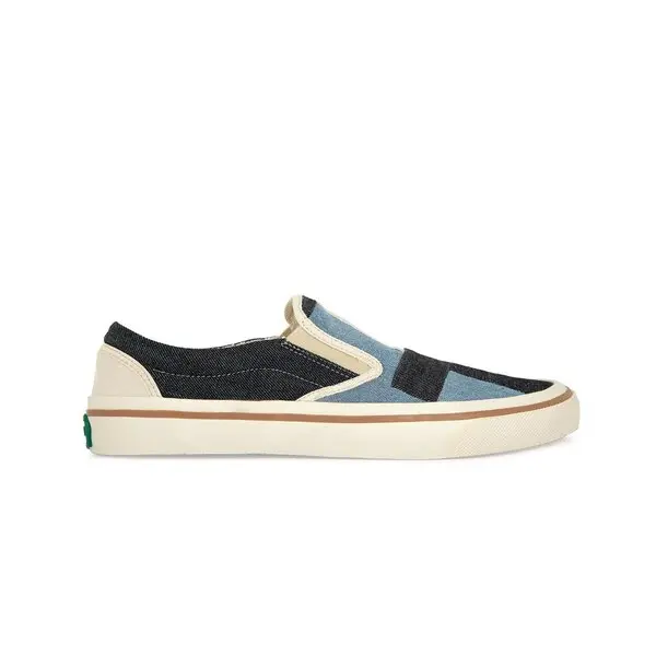 SPRINGA | UNIQUE VULCANIZED SNEAKERS ITALIAN HANDMADE Son Selvagedge Denim Checked Sneakers