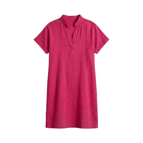 CASA DUNIYA Hot Cotton Hamsa Embroidery Soleil Swimsuit Cover-up - Pink