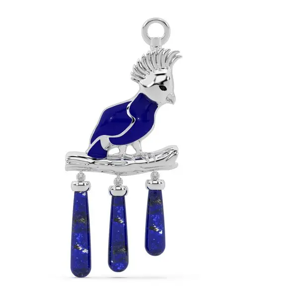 ONI Blue Cockatoo Charm