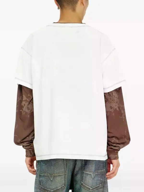 DIESEL® T-shirt With Chest Pocket And Graphic Print