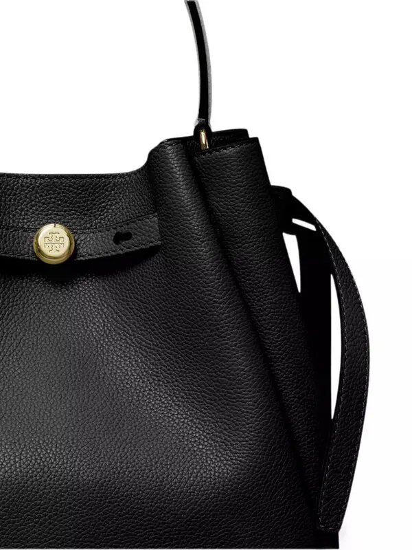 Tory Burch Romy Leather Shoulder Bag - Black