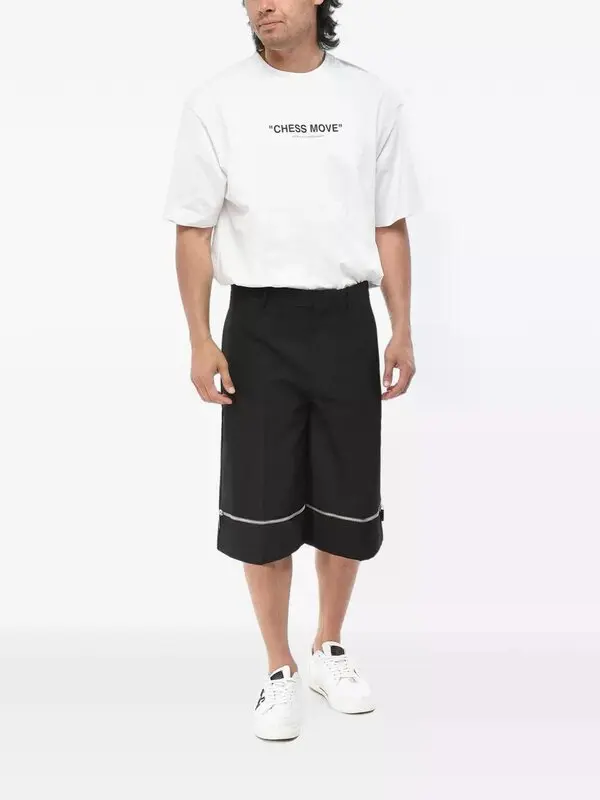 Off-White Zip-detail Wool Shorts