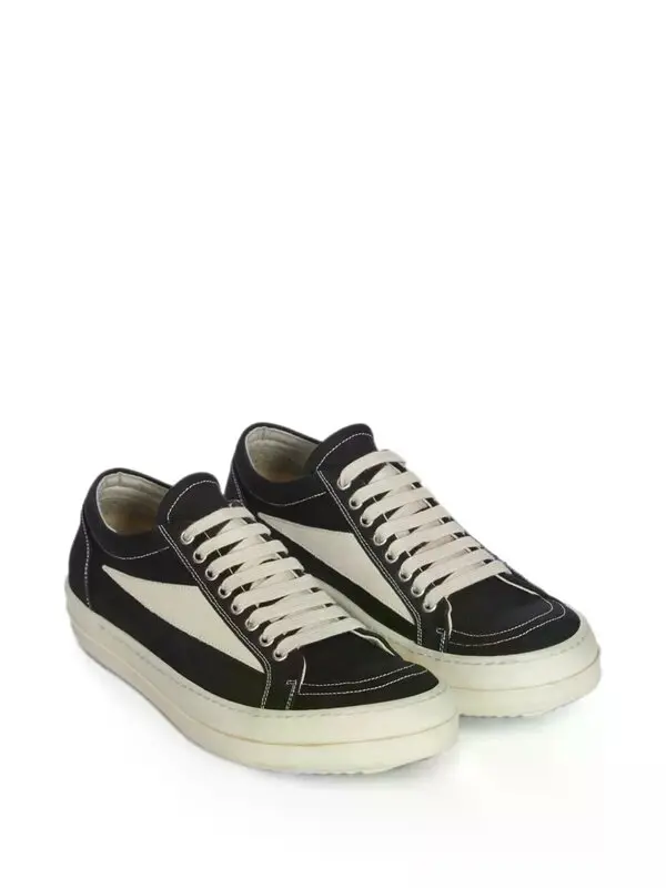 Rick Owens Vintage Low-top Lace-up Sneakers - Black
