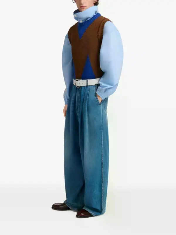 Marni Pleated Denim Trousers
