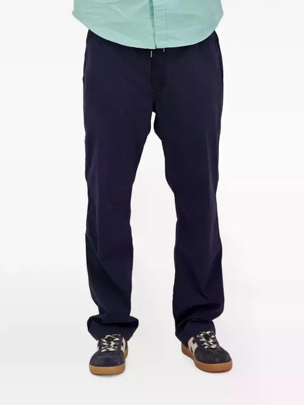 Polo Ralph Lauren Seersucker-texture Button-fastening Trousers
