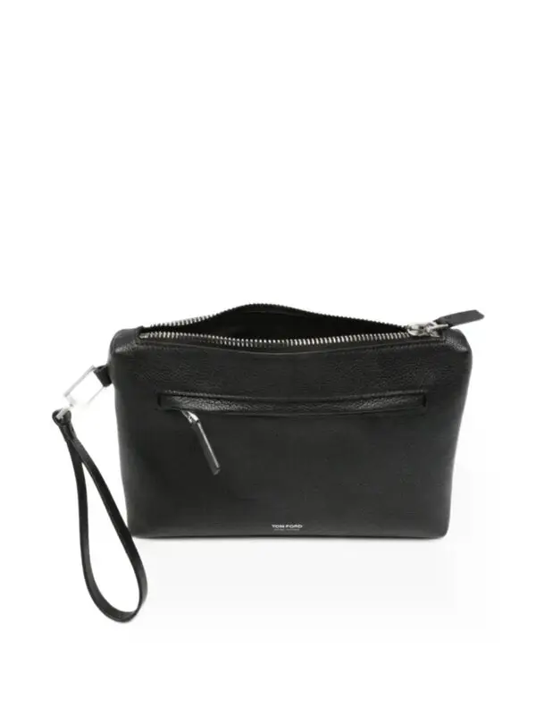 TOM FORD Grained Leather Clutch Bag