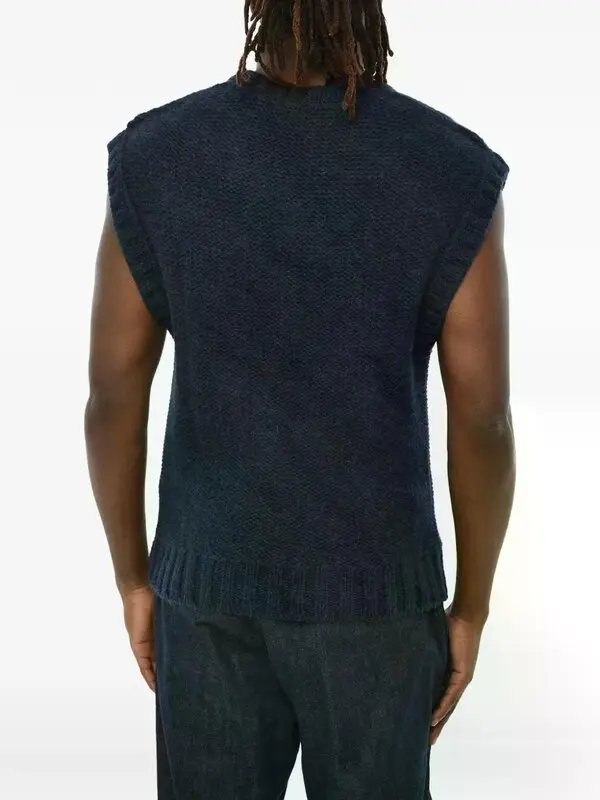 Dsquared2 Argyle-knit V-neck Sweater