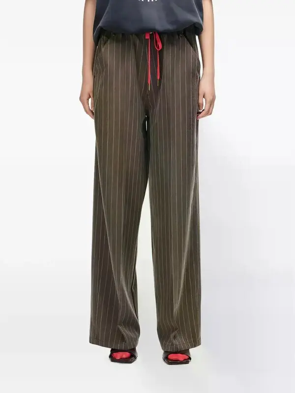 Deus Ex Machina Pinstriped Drawstring Waist Trousers