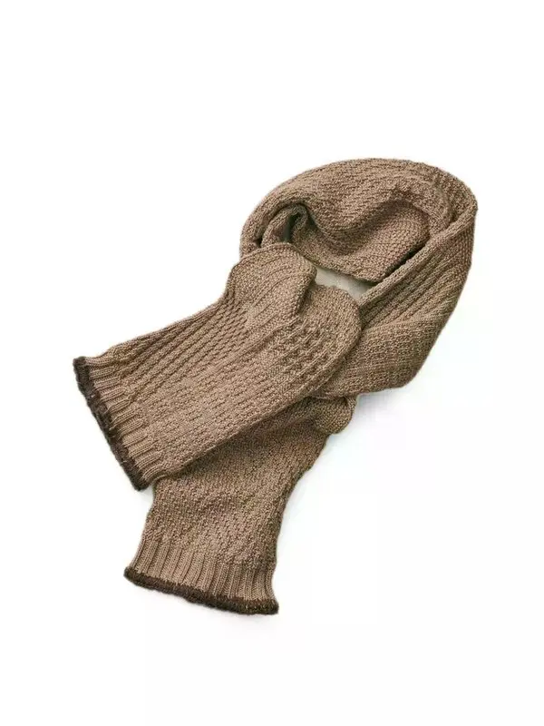 YAHAE Mixed-knit Scarve
