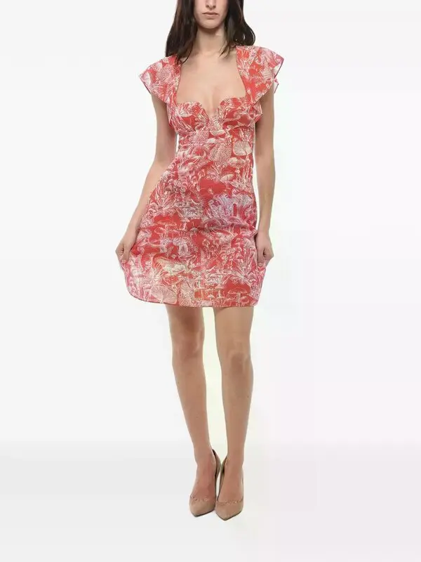 Stella McCartney Printed Organza Mini Dress