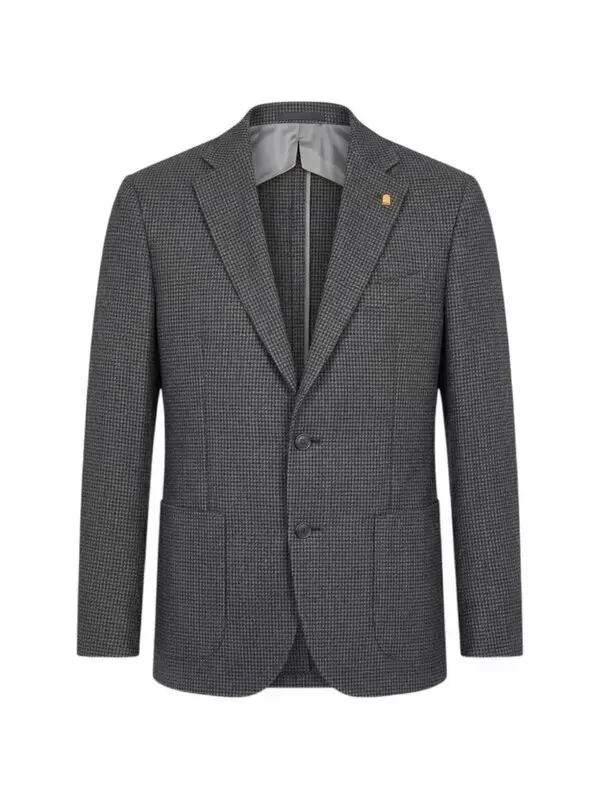 LATORRE Houndstooth-pattern Single-breasted Blazer