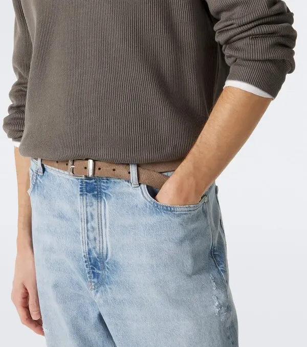 Brunello Cucinelli Ribbed-knit Half-zip Cotton Sweater