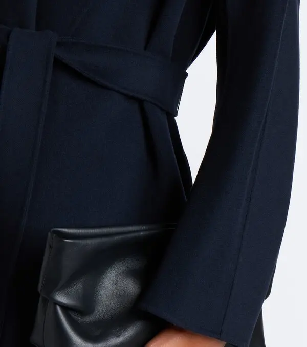 Max Mara Virgin Wool Wrap Coat