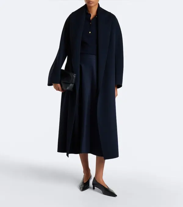 Max Mara Virgin Wool Wrap Coat