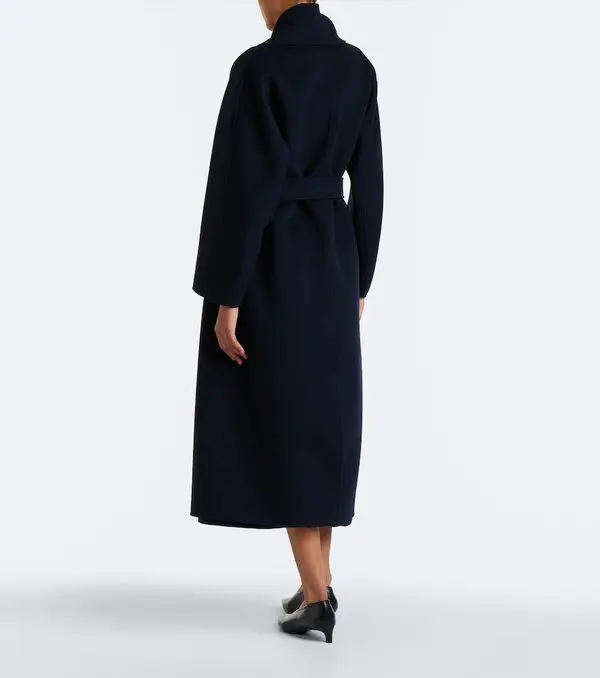 Max Mara Virgin Wool Wrap Coat