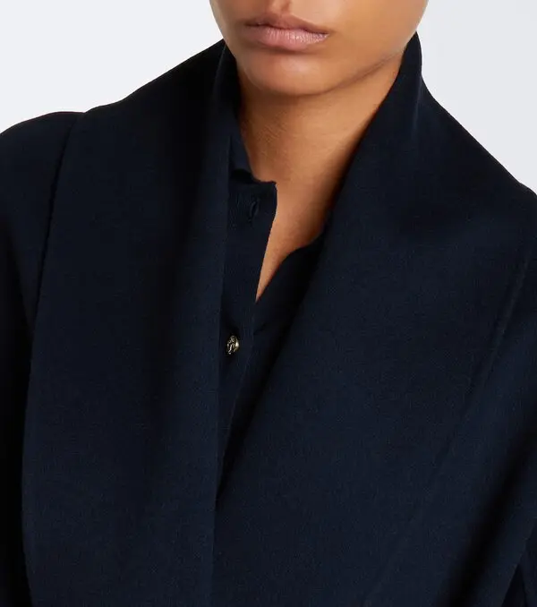 Max Mara Virgin Wool Wrap Coat