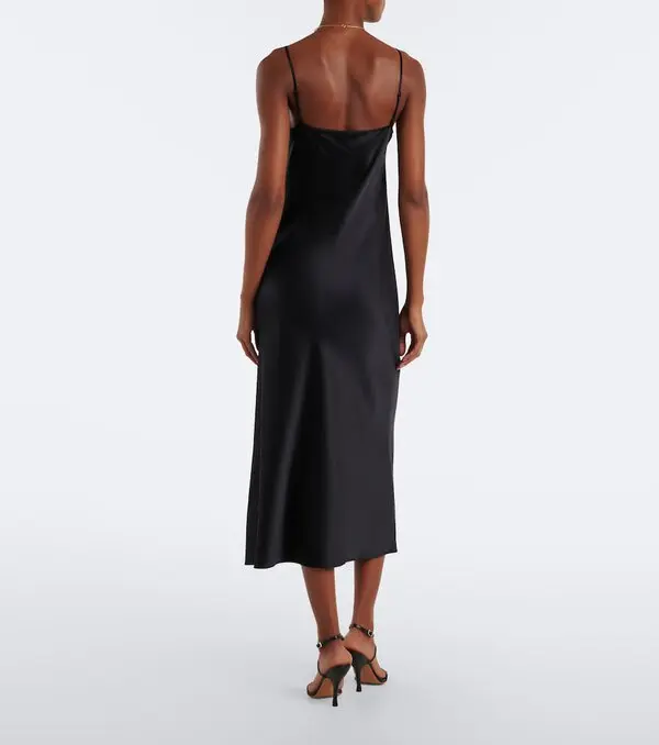 JOSEPH Cloe Silk Satin Midi Dress