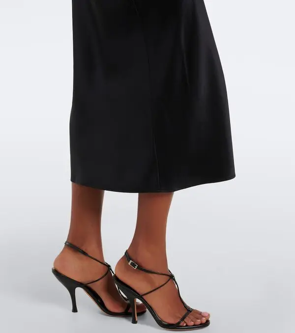 JOSEPH Cloe Silk Satin Midi Dress