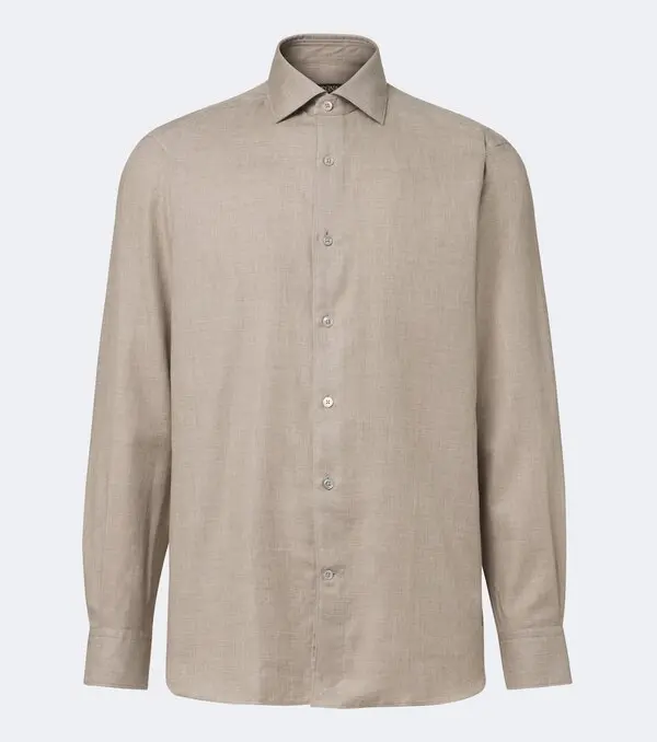 Zegna Cotton And Cashmere Shirt