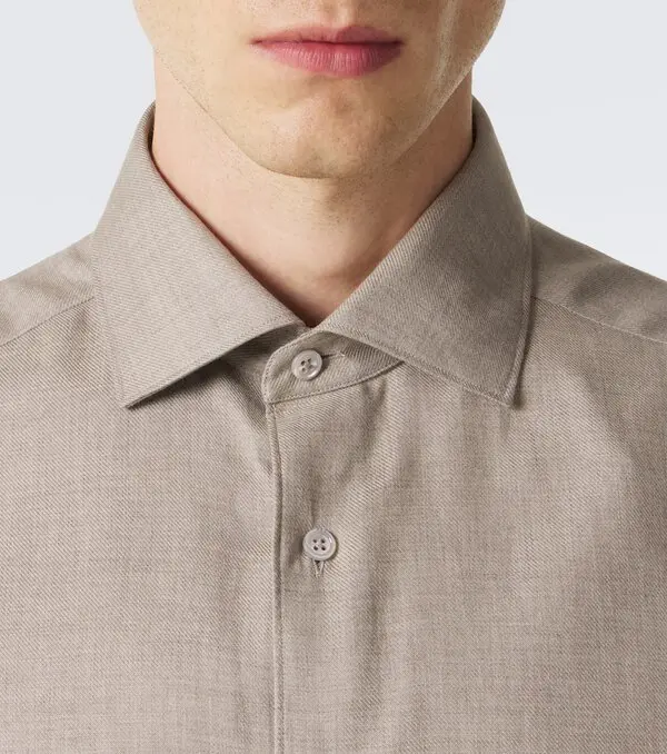 Zegna Cotton And Cashmere Shirt