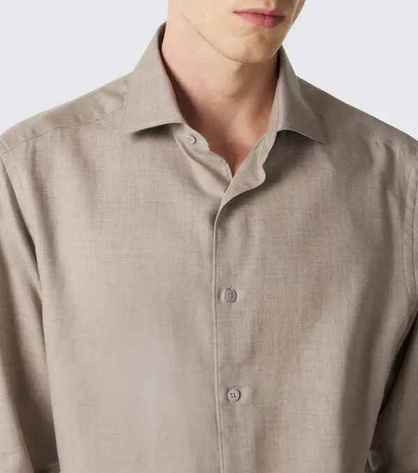 Zegna Cotton And Cashmere Shirt