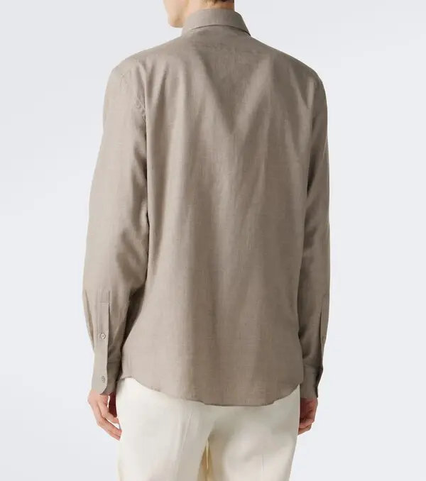 Zegna Cotton And Cashmere Shirt