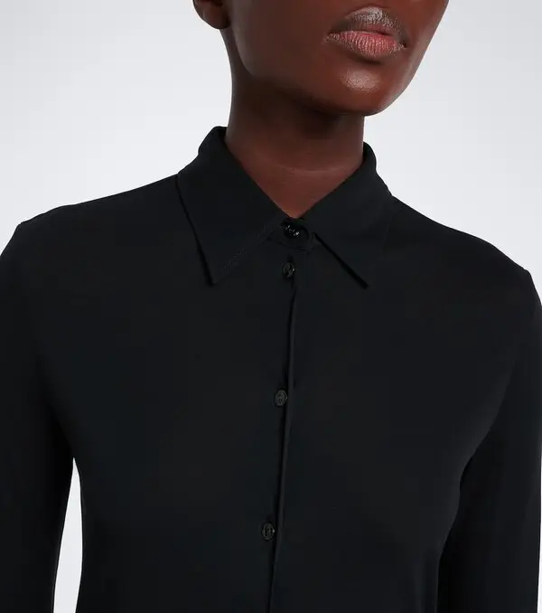 Gucci Crepe Jersey Button-up Shirt