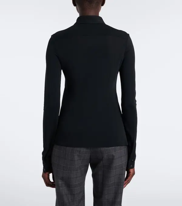 Gucci Crepe Jersey Button-up Shirt