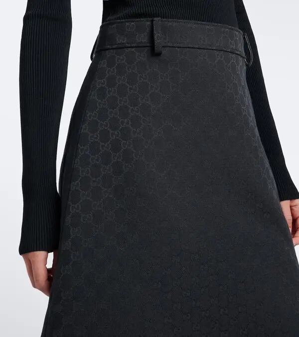 Gucci Gg Midi Skirt