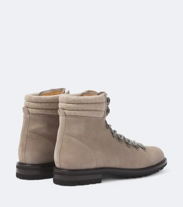 Kiton Suede Lace-up Boots