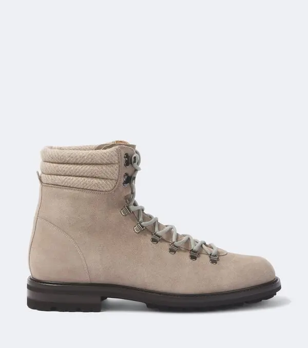 Kiton Suede Lace-up Boots